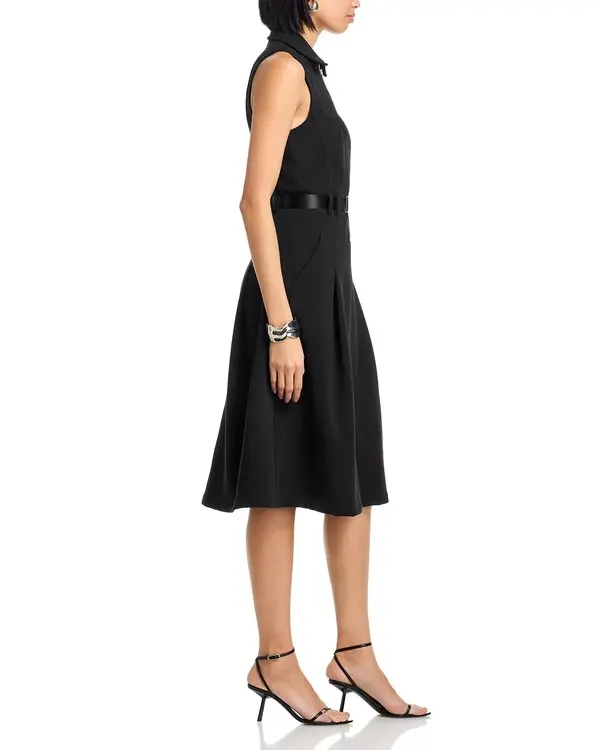 L'Agence Kylo Belted Shirt Dress - Black