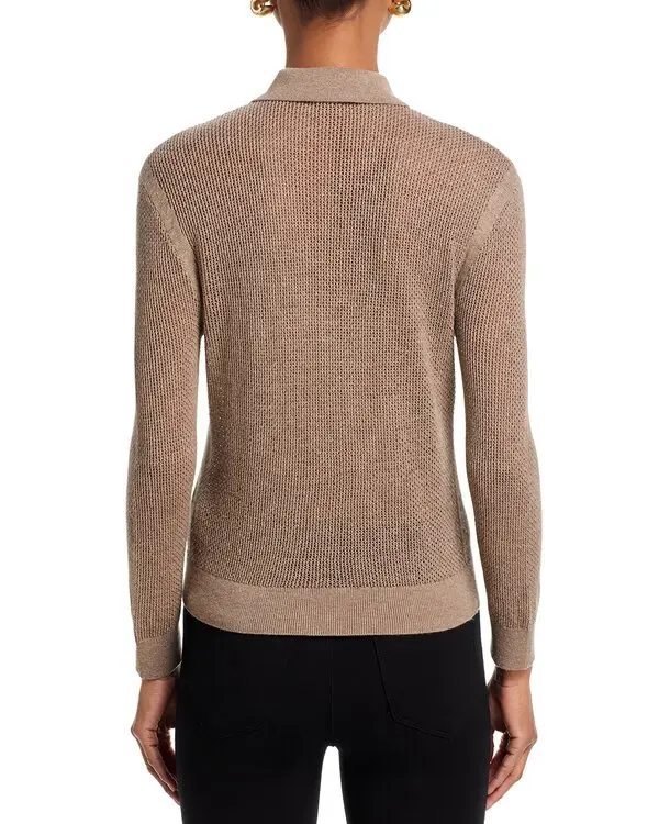 L'Agence Carine Pointelle Collared Sweater