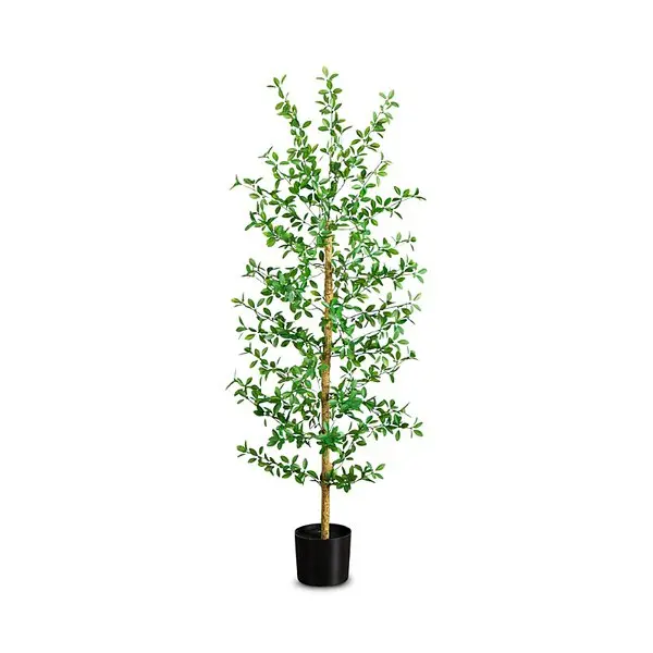 NEARLY NATURAL 5' Artificial Shady Lady Black Olive Tree - Green