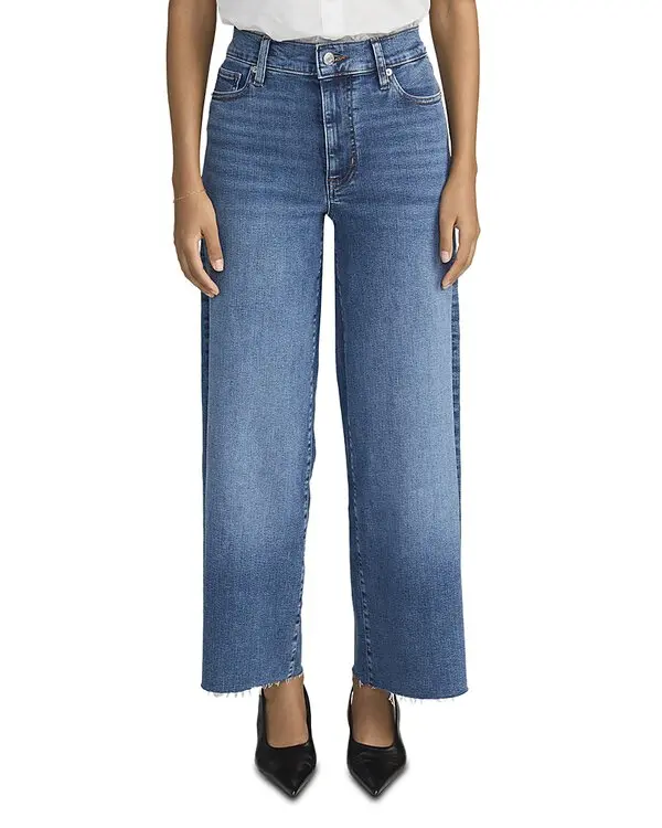 FRAME Le Pixie Slim Palazzo High-rise Jeans - Canals Raw