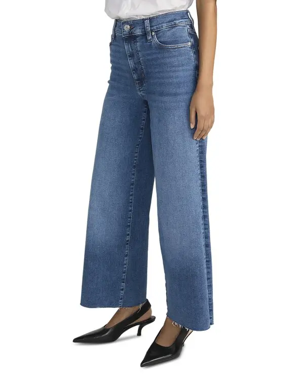FRAME Le Pixie Slim Palazzo High-rise Jeans - Canals Raw
