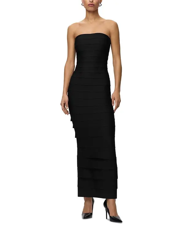Herve Leger Elaina Bandage Gown - Black