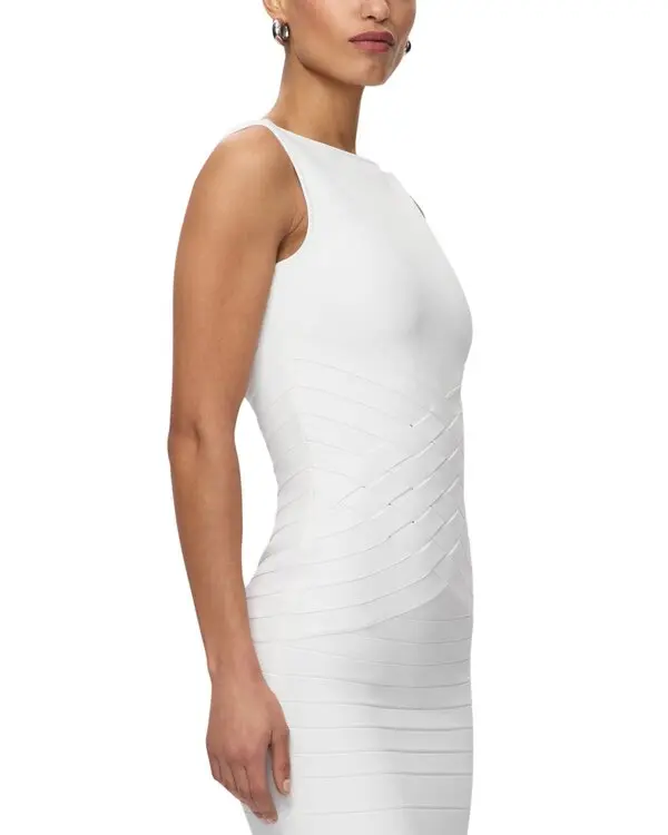 Herve Leger Dion Mermaid Gown - Alabaster