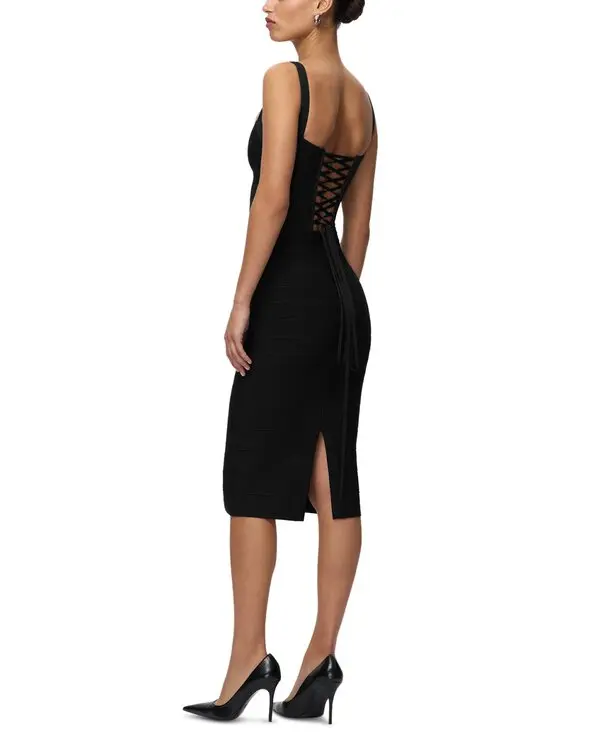 Herve Leger Neri Bandage Midi Dress - Black