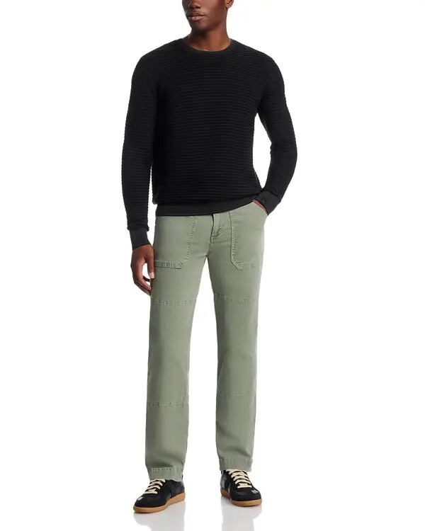 Rag & Bone Harvey Stripe Crewneck Sweatshirt - Black