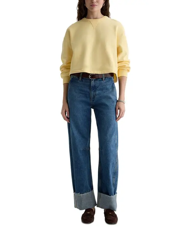 Ag Mercer High-rise Cuffed Barrel Jeans