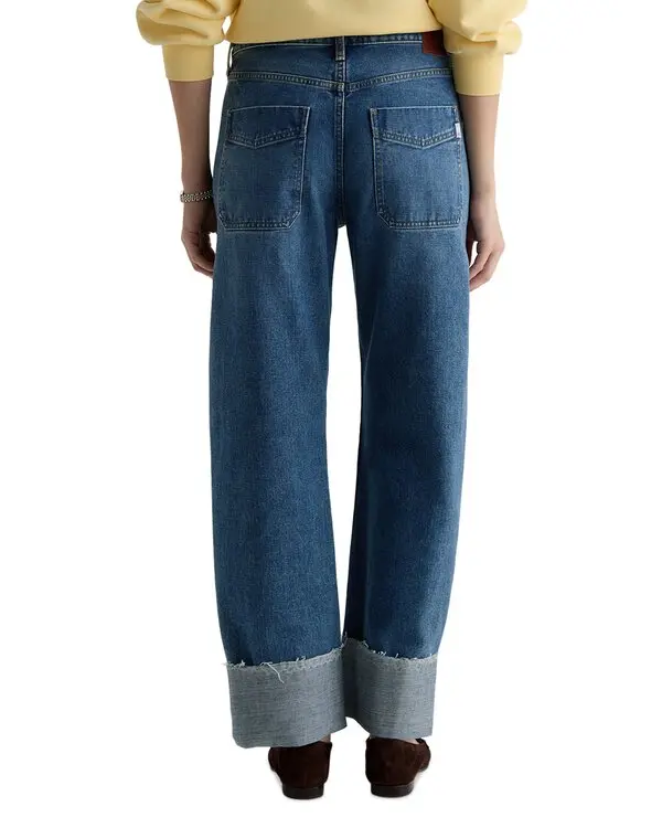 Ag Mercer High-rise Cuffed Barrel Jeans
