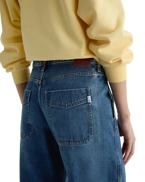 Ag Mercer High-rise Cuffed Barrel Jeans
