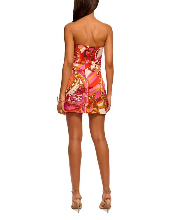 Ramy Brook Orion Silk Blend Mini Dress - Fiesta Pink