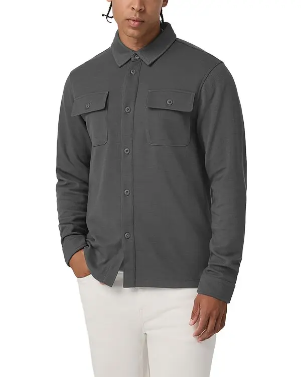 Vuori Waffle Shirt Jacket - Dark Pewter