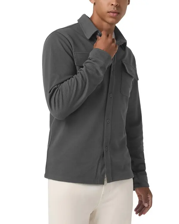 Vuori Waffle Shirt Jacket - Dark Pewter