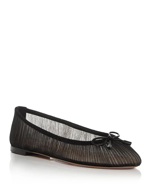AQUAZZURA Voille Ballet Flats - Black