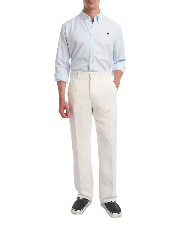 AMI Paris Straight Trousers - Blanc Creme