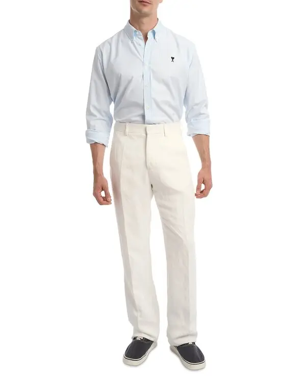 AMI Paris Straight Trousers - Blanc Creme
