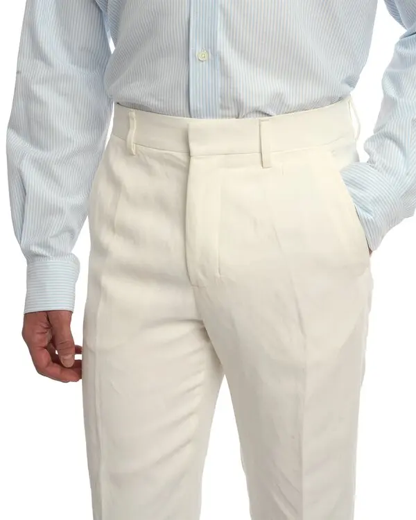 AMI Paris Straight Trousers - Blanc Creme