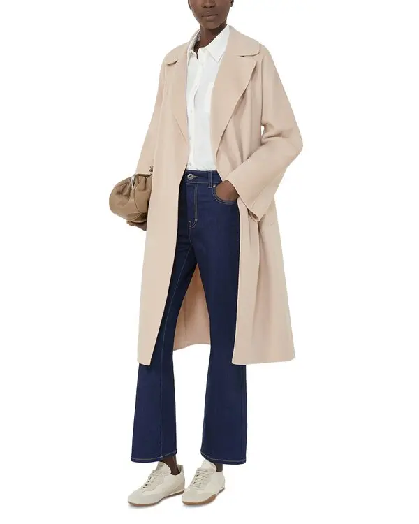 Max Mara Civada Midi Robe Coat - Sand