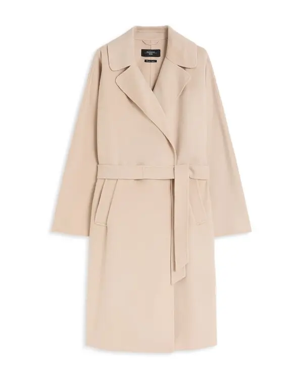 Max Mara Civada Midi Robe Coat - Sand