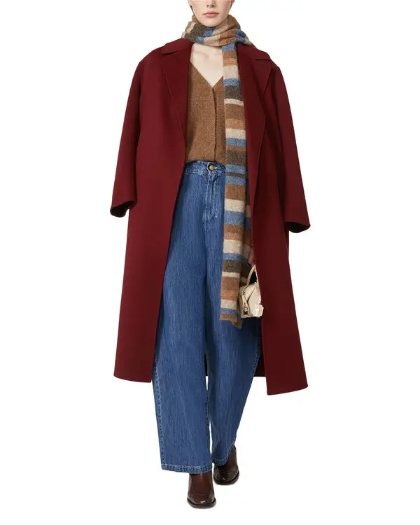 Max Mara Luna Wool Coat - Raspberry