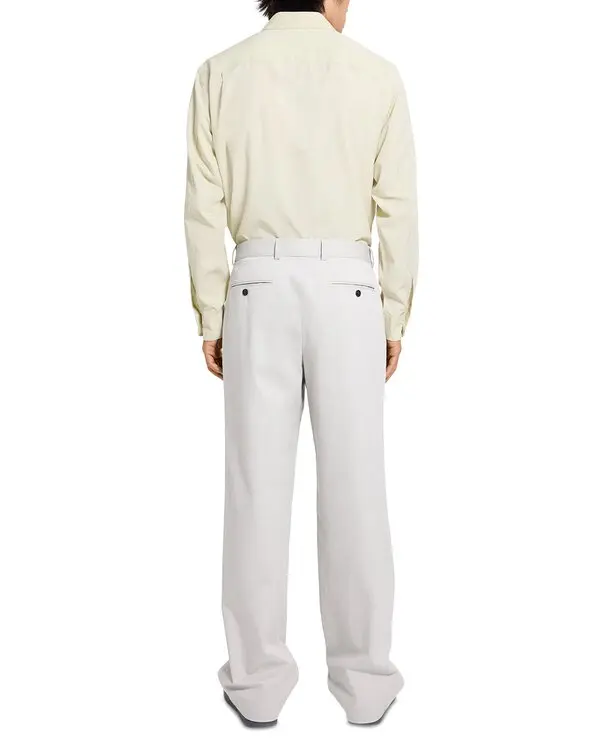 Theory Relaxed Pleated Chino - Silver Cloud