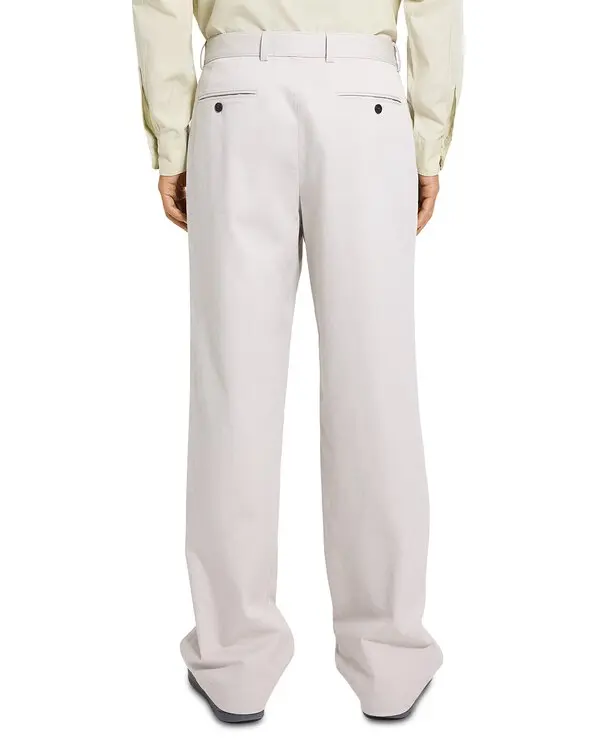 Theory Relaxed Pleated Chino - Silver Cloud