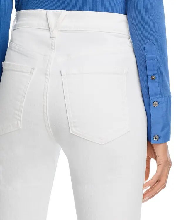 Veronica Beard Carson High-rise Ankle Flare Jeans - White