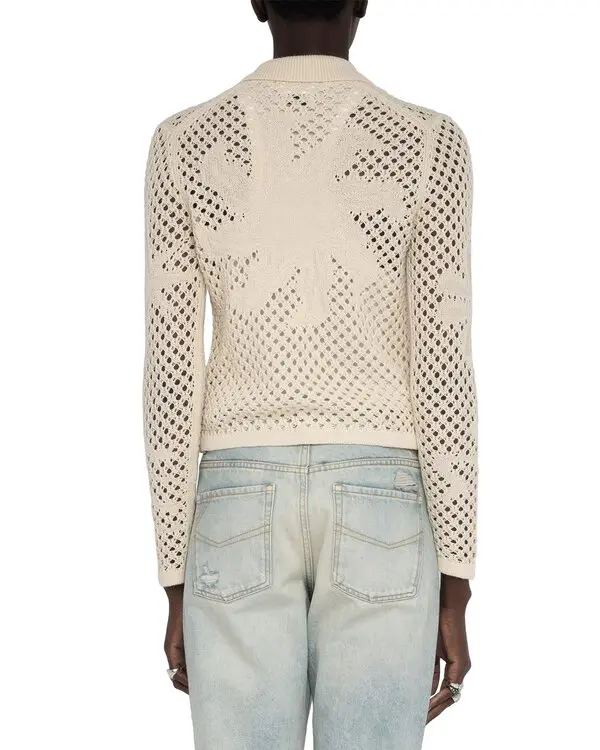 Zadig&Voltaire Voltyz Crochet Cardigan - Ecru