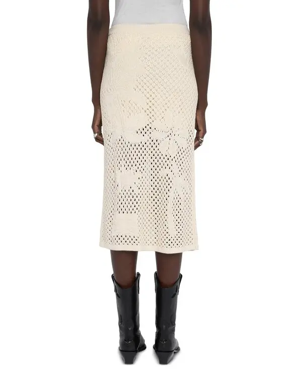 Zadig&Voltaire Soly Colin Midi Skirt - Ecru