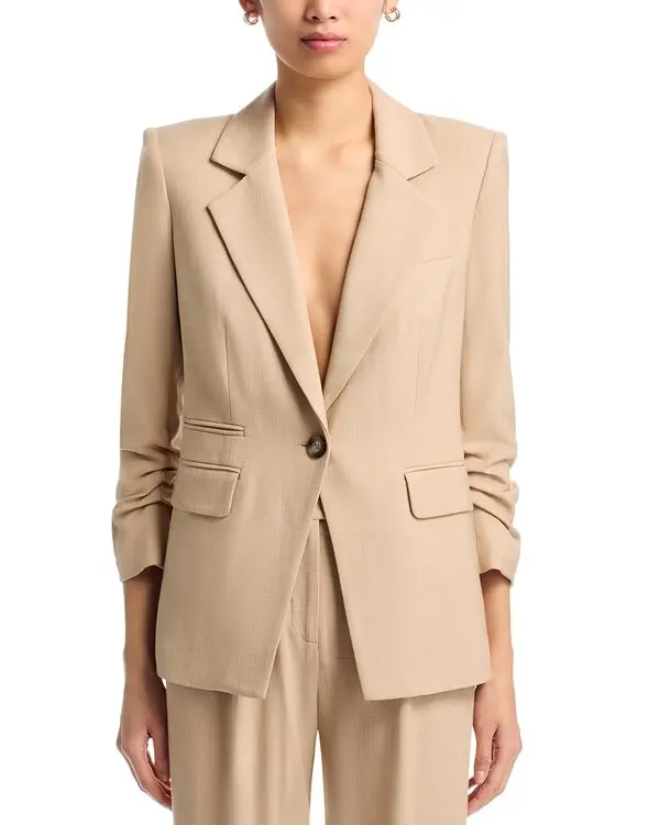 Veronica Beard Battista Dickey Jacket - Stone Khaki