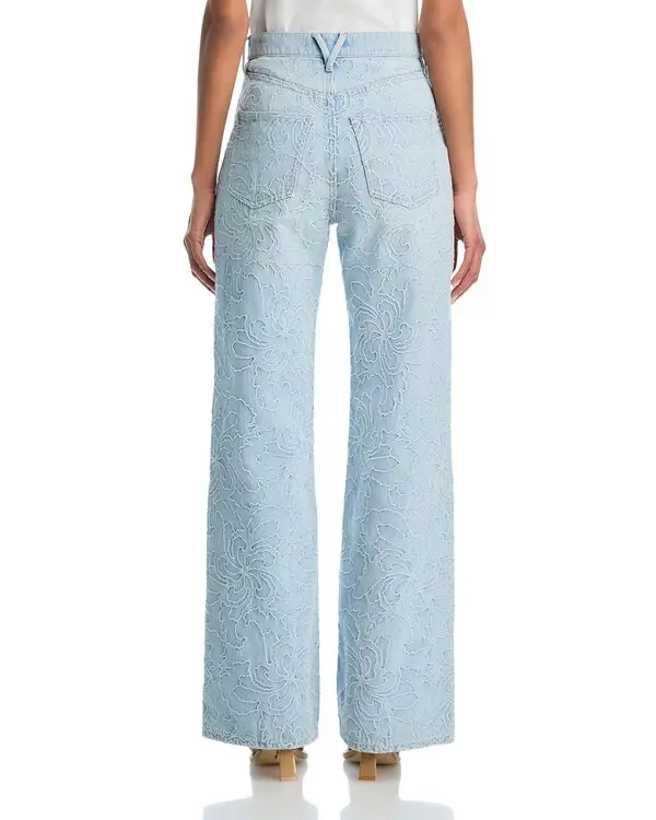 Veronica Beard Taylor High-rise Wide-leg Jeans