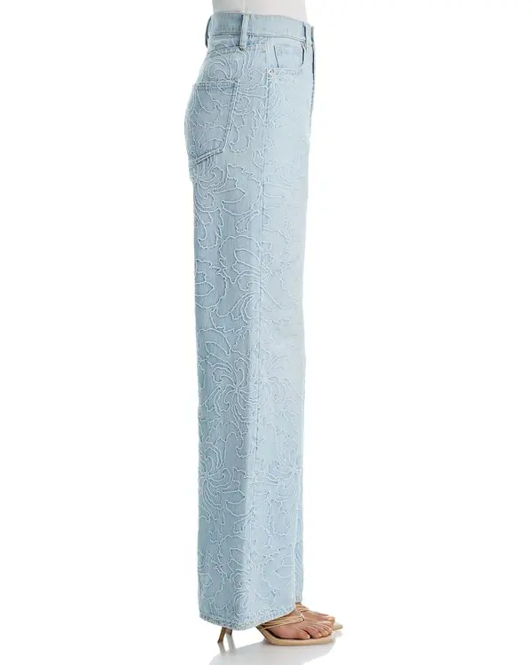 Veronica Beard Taylor High-rise Wide-leg Jeans