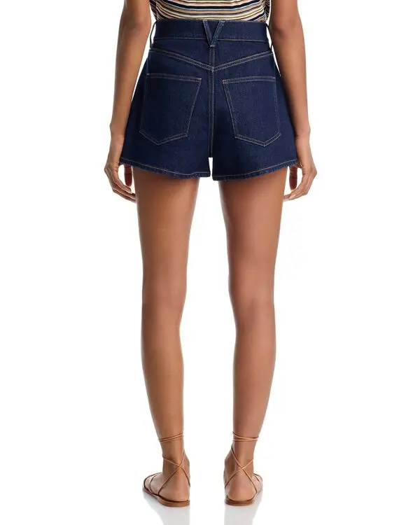 Veronica Beard Elijah Patch Pocket Shorts - Indigo Rin