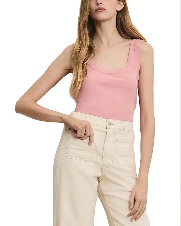 Veronica Beard Belvedere Tank Top - Petal