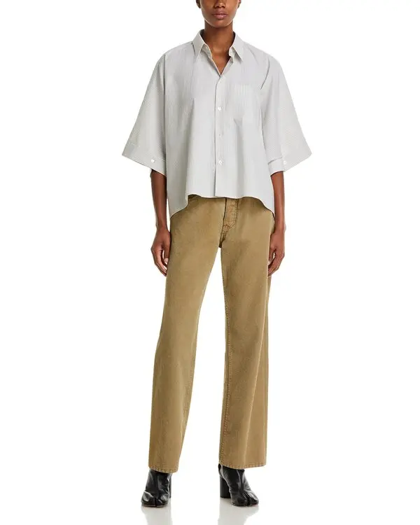 MAISON MARGIELA Coated Straight Leg Pants
