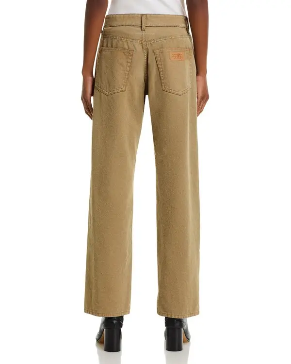 MAISON MARGIELA Coated Straight Leg Pants