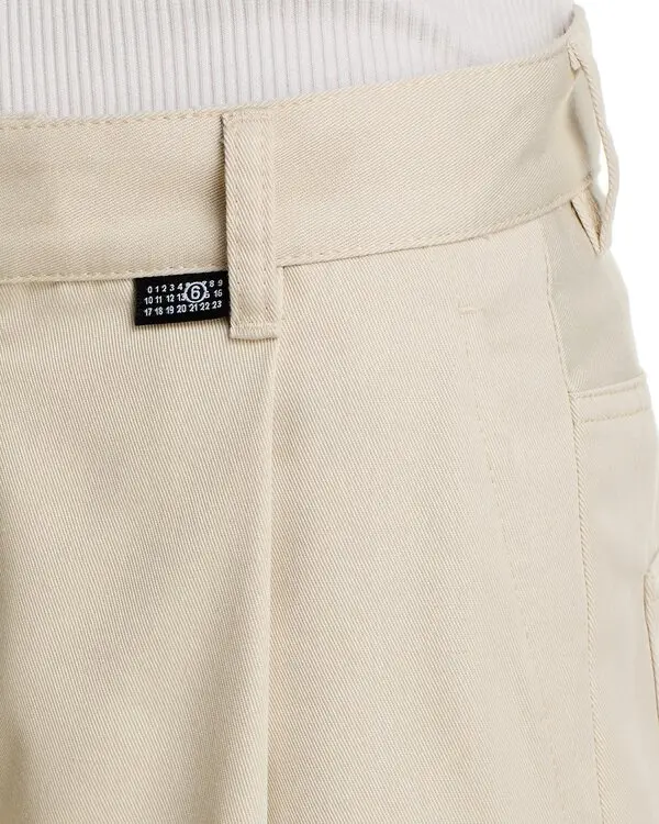 MAISON MARGIELA Cotton Twill Wide Leg Trousers