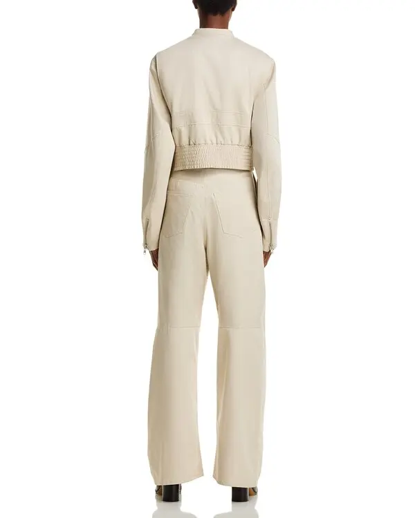 MAISON MARGIELA Cotton Twill Wide Leg Trousers