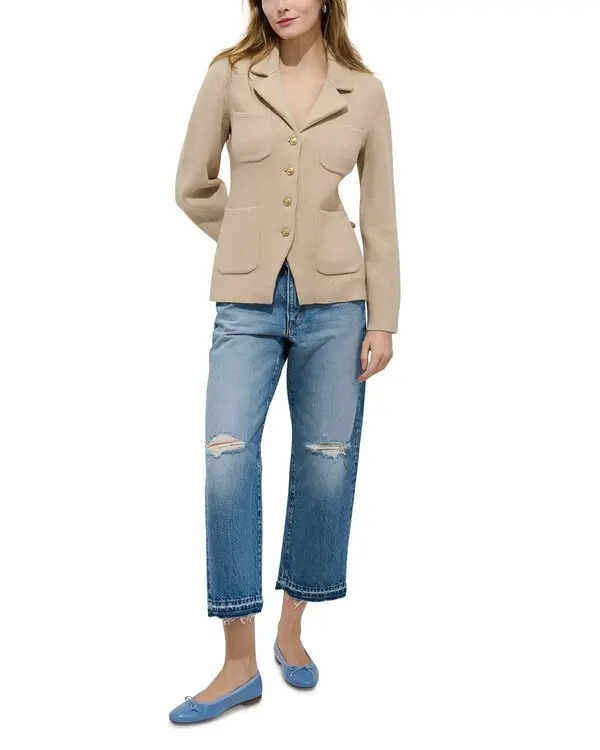 ALEX MILL Sweater Jacket - Sand