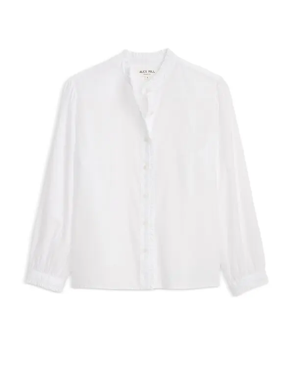 ALEX MILL Chantilly Ruffled Cotton Shirt