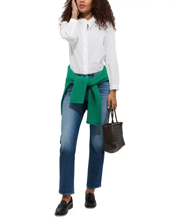 ALEX MILL Chantilly Ruffled Cotton Shirt