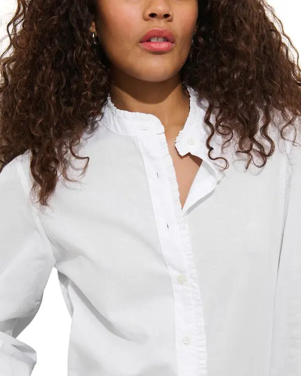 ALEX MILL Chantilly Ruffled Cotton Shirt