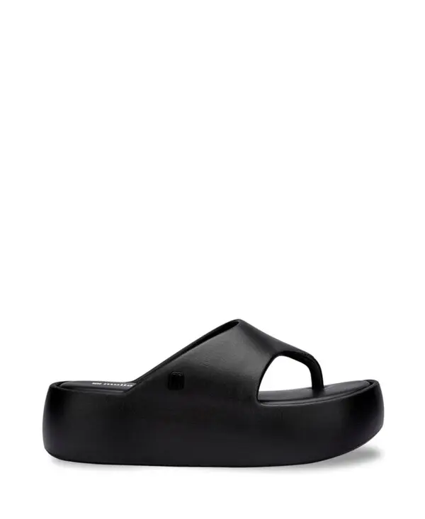 Melissa Free Thong Platform Sandals - Black