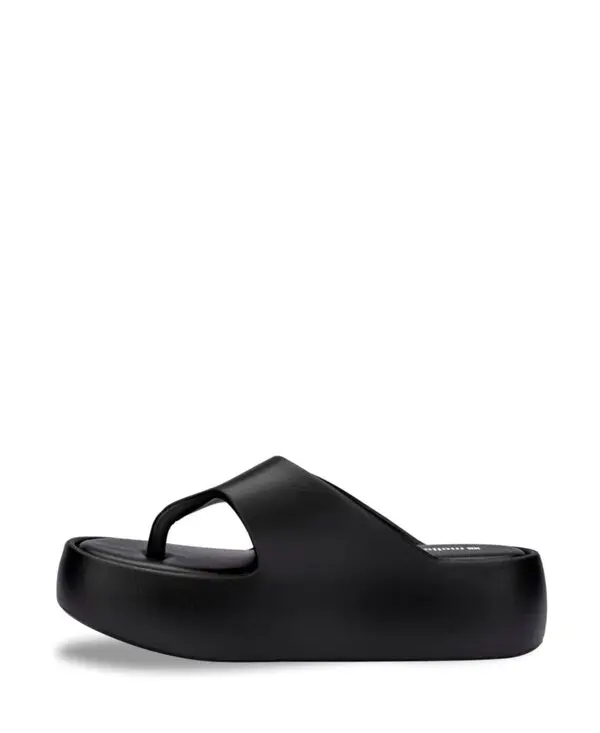 Melissa Free Thong Platform Sandals - Black