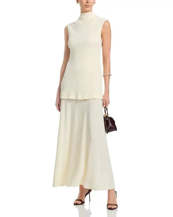 JIL SANDER Double Layer Midi Dress - Chalk