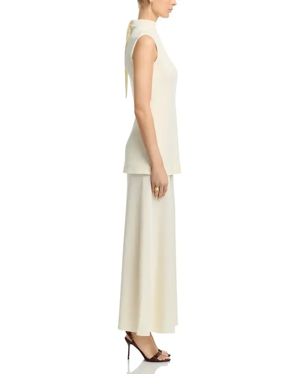 JIL SANDER Double Layer Midi Dress - Chalk