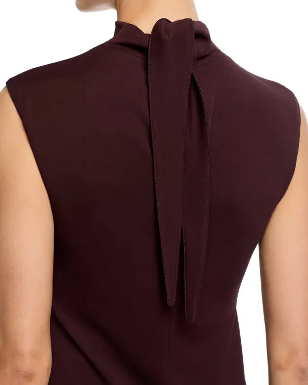 JIL SANDER Double Layer Midi Dress - Plum