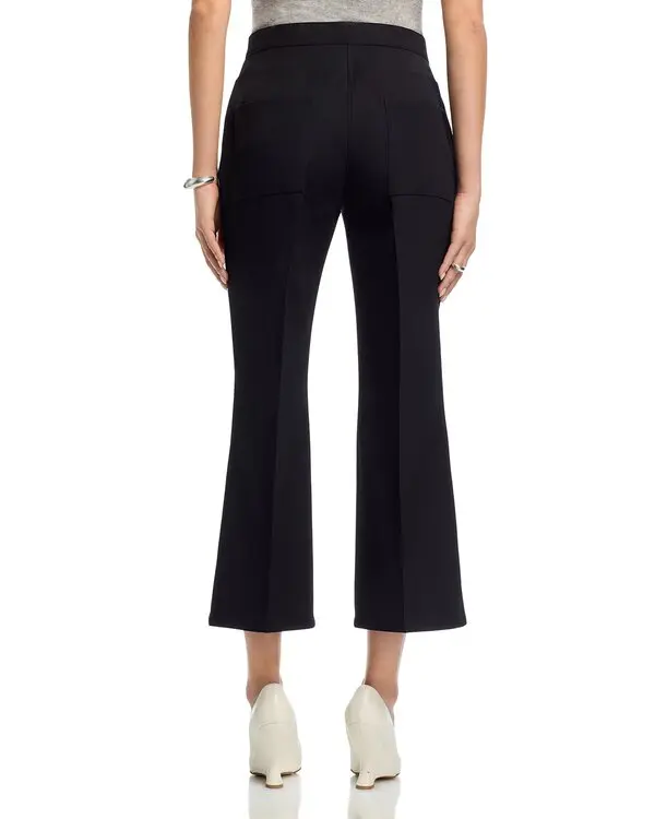 JIL SANDER Wool Cropped Flare Tailored Pants