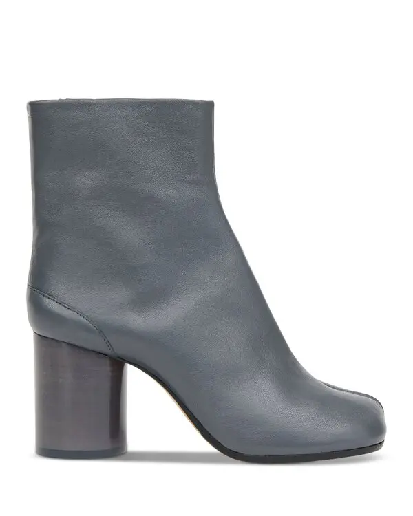 MAISON MARGIELA Tabi Leather Ankle Boots - Grey