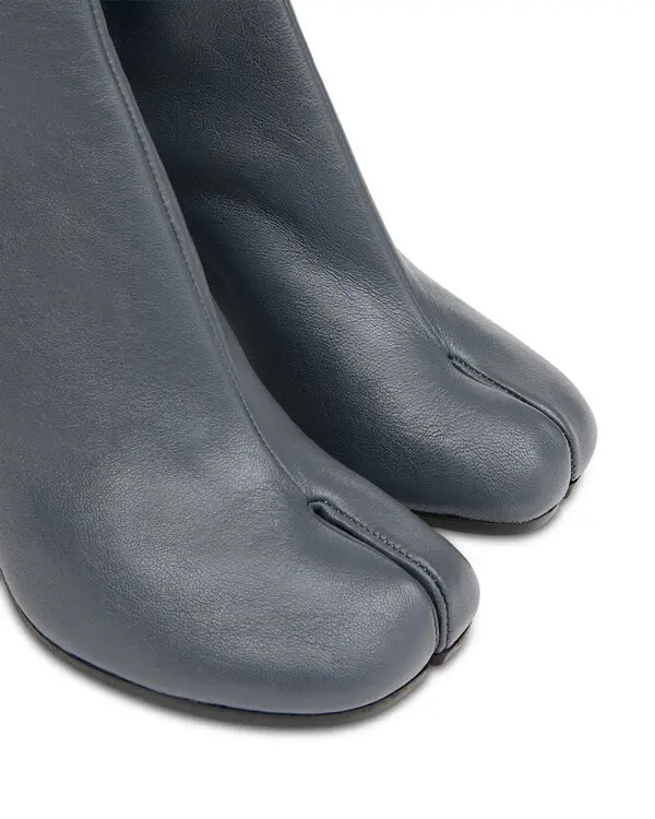 MAISON MARGIELA Tabi Leather Ankle Boots - Grey