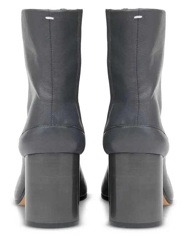 MAISON MARGIELA Tabi Leather Ankle Boots - Grey