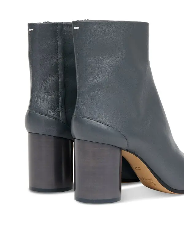 MAISON MARGIELA Tabi Leather Ankle Boots - Grey